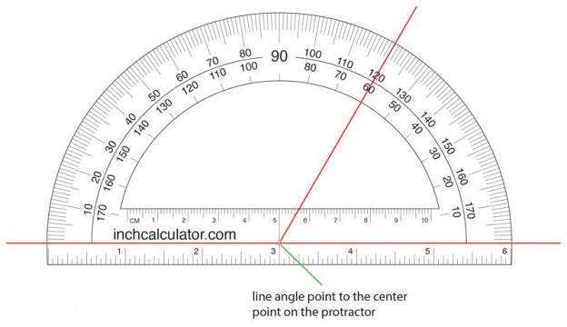 How to Use a Protractor - Inch Calculator