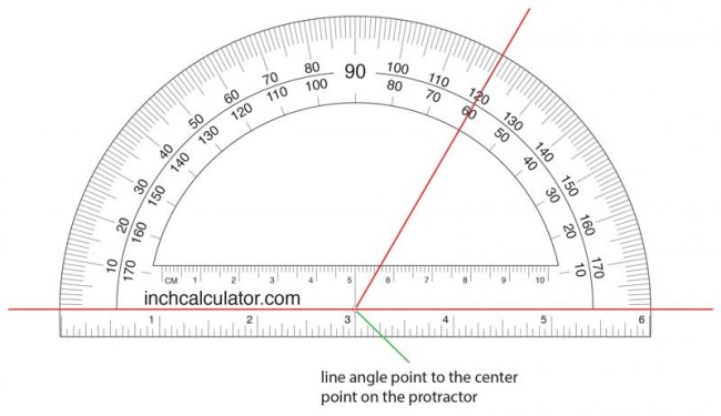 How to Use a Protractor - Inch Calculator