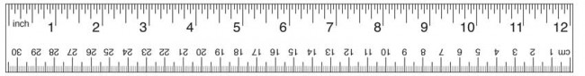 Printable Rulers - Free 12" Rulers - Inch Calculator