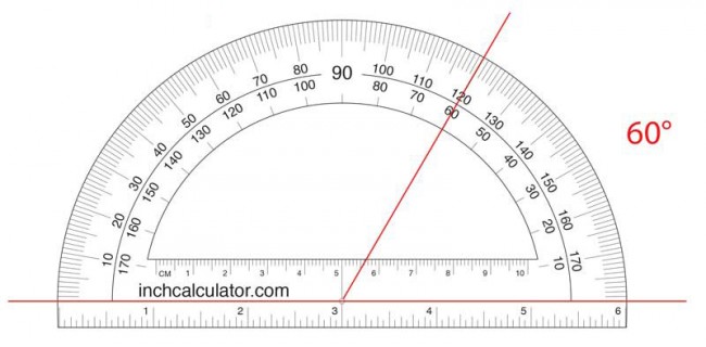 How to Use a Protractor - Inch Calculator