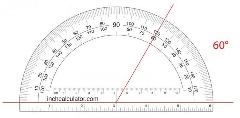 How to Use a Protractor - Inch Calculator