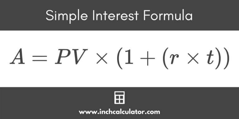 Simple Interest Calculator - Inch Calculator