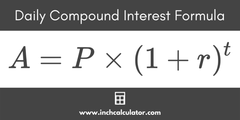 Daily Compound Interest Calculator - Inch Calculator