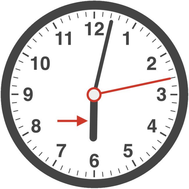 Interactive Analog Clock - Inch Calculator
