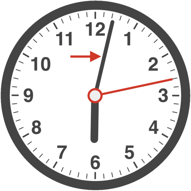 Interactive Analog Clock - Inch Calculator